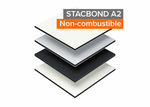 Panneaux composites Alu Stacbond A2 non-combustible