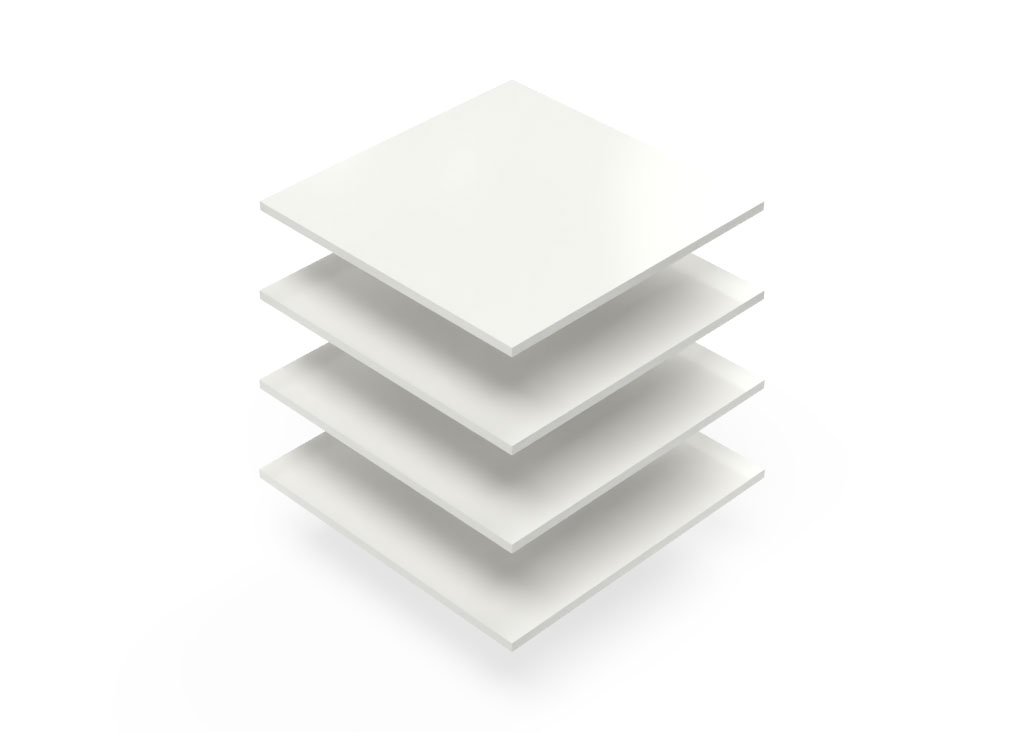 Plaque Ertalyte PETP naturel - 1000x610x90 mm
